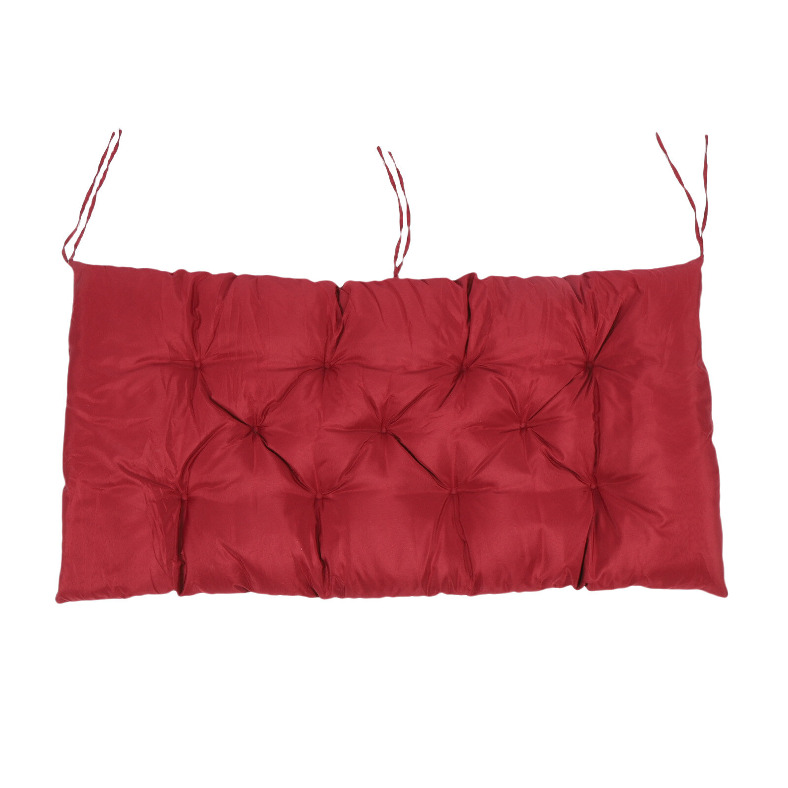 Внутренняя Наружная Скамейка С Противоскользящей Подушкой Качели для Мебели Патио Плетеное Сиденье на 2 Персоны 59.06x19.69in Бордовый