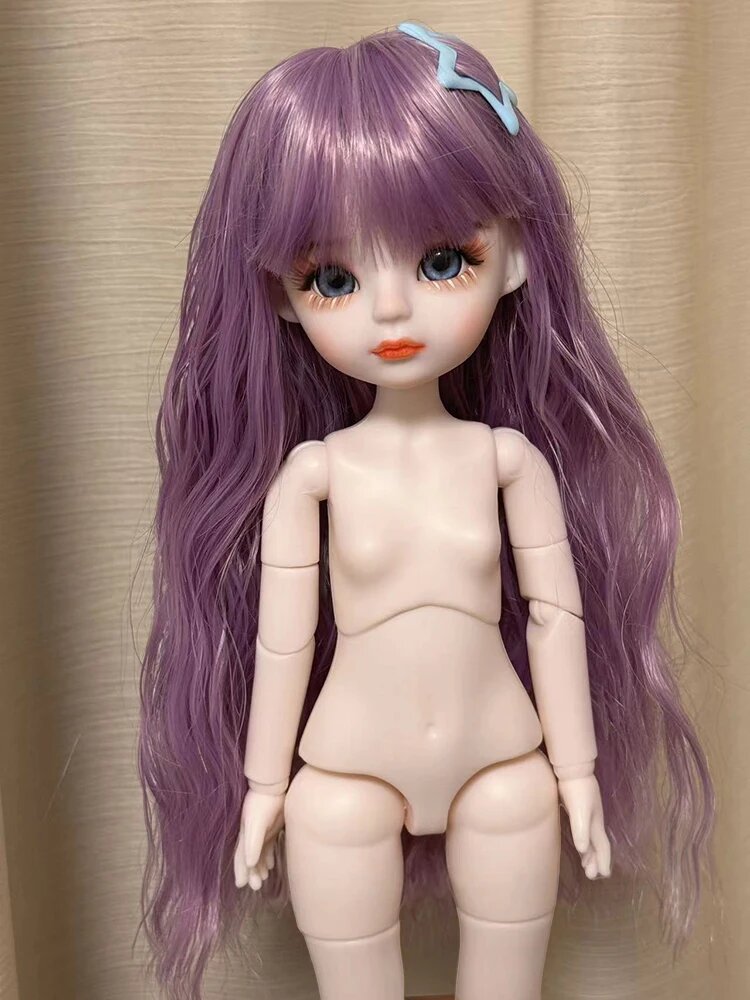 1/6 BJD Doll Toys for Girls Handmade Makeup Doll Wave Roll Girl 30cm Dolls Gift Christmas Surprise
