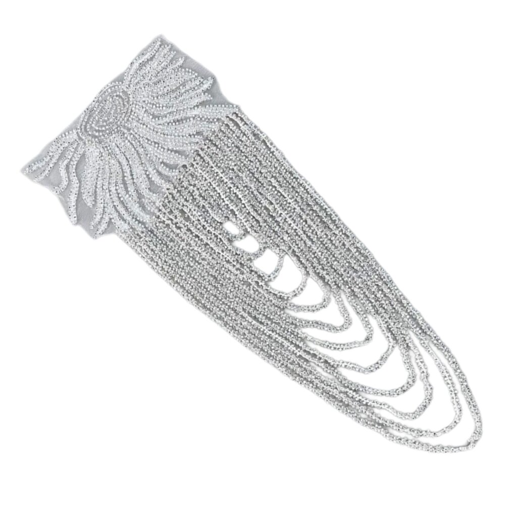 Прочные эполеты с кисточками и цепью, украшение для плеч в панк-стиле для модных женских нарядов