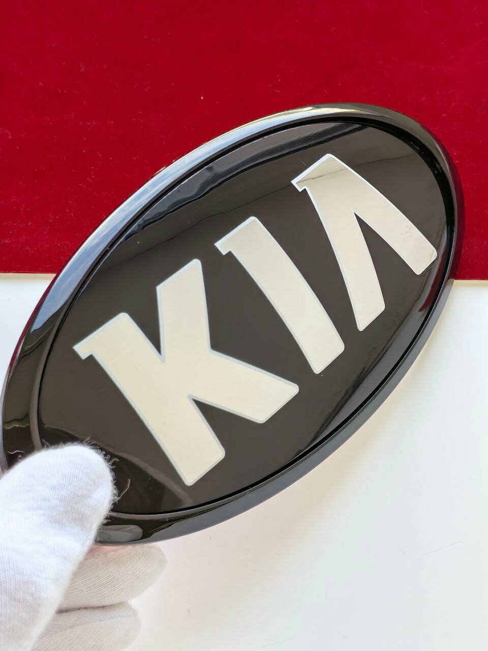 Эмблема Kia 150мм/75мм, значок для КИА 1шт.