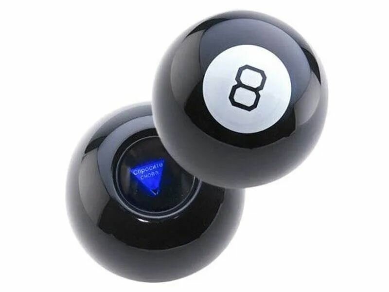 Магический Шар для Принятия Решений, Шар Ответов Magic 8 Ball, 20 вариантов ответов, диаметр 10 см