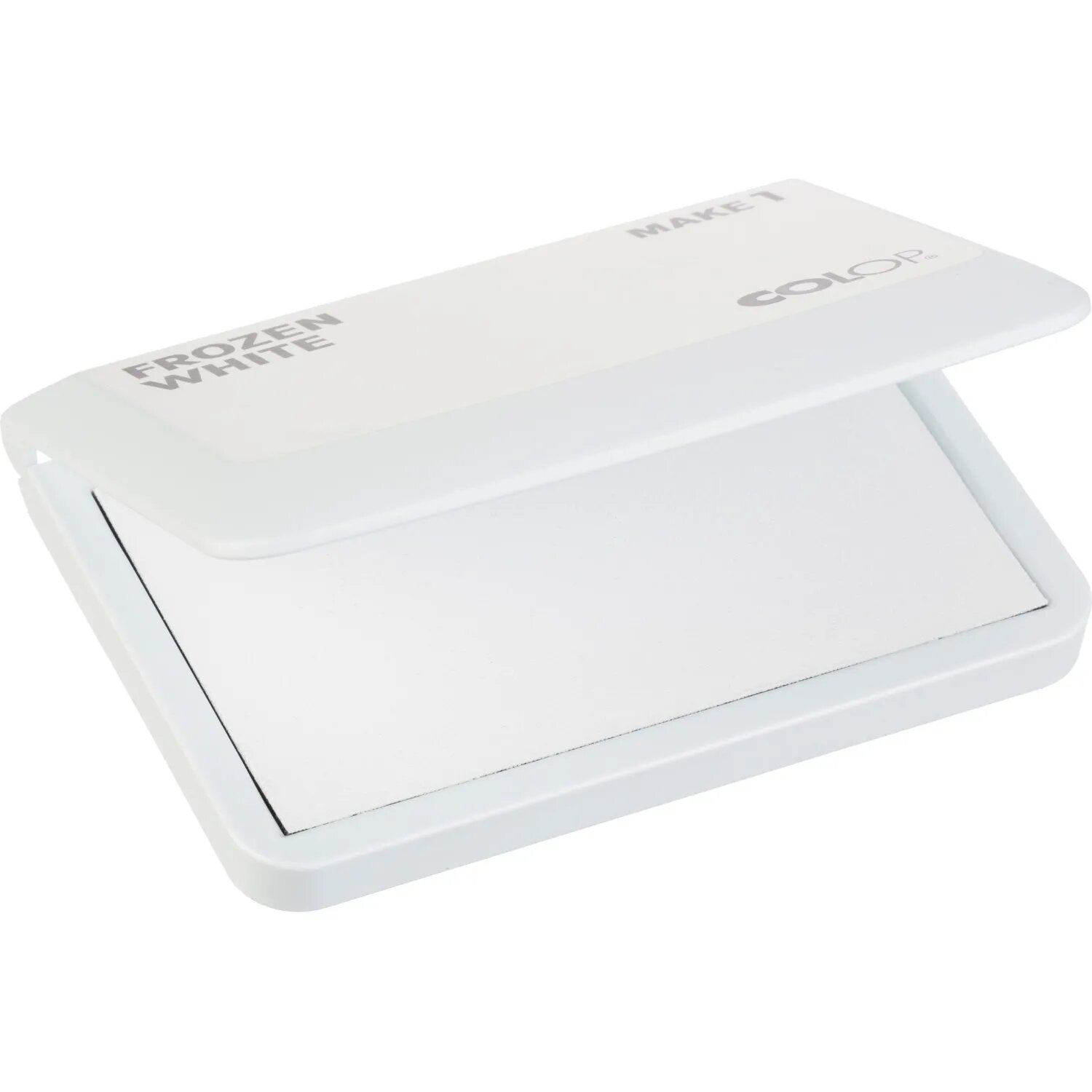 Подушка штемпельная настольная Make1 белая 9х5см