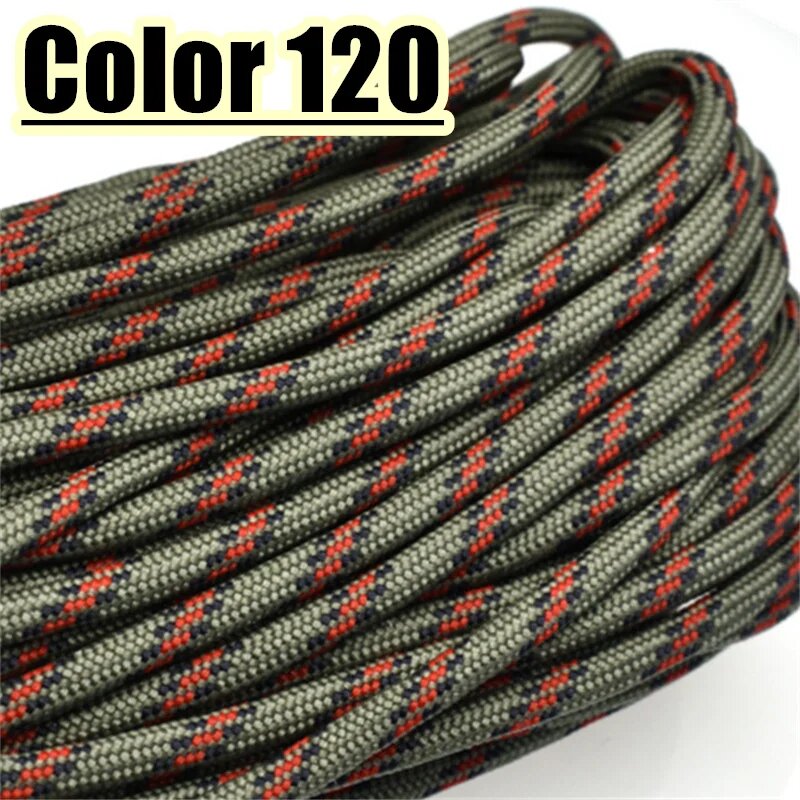 100 Футов 550 Паракорд Mil Spec Type III 7-жильный Экологически Чистый Плетеный Нейлоновый/хлопковый Шнур Для Кемпинга