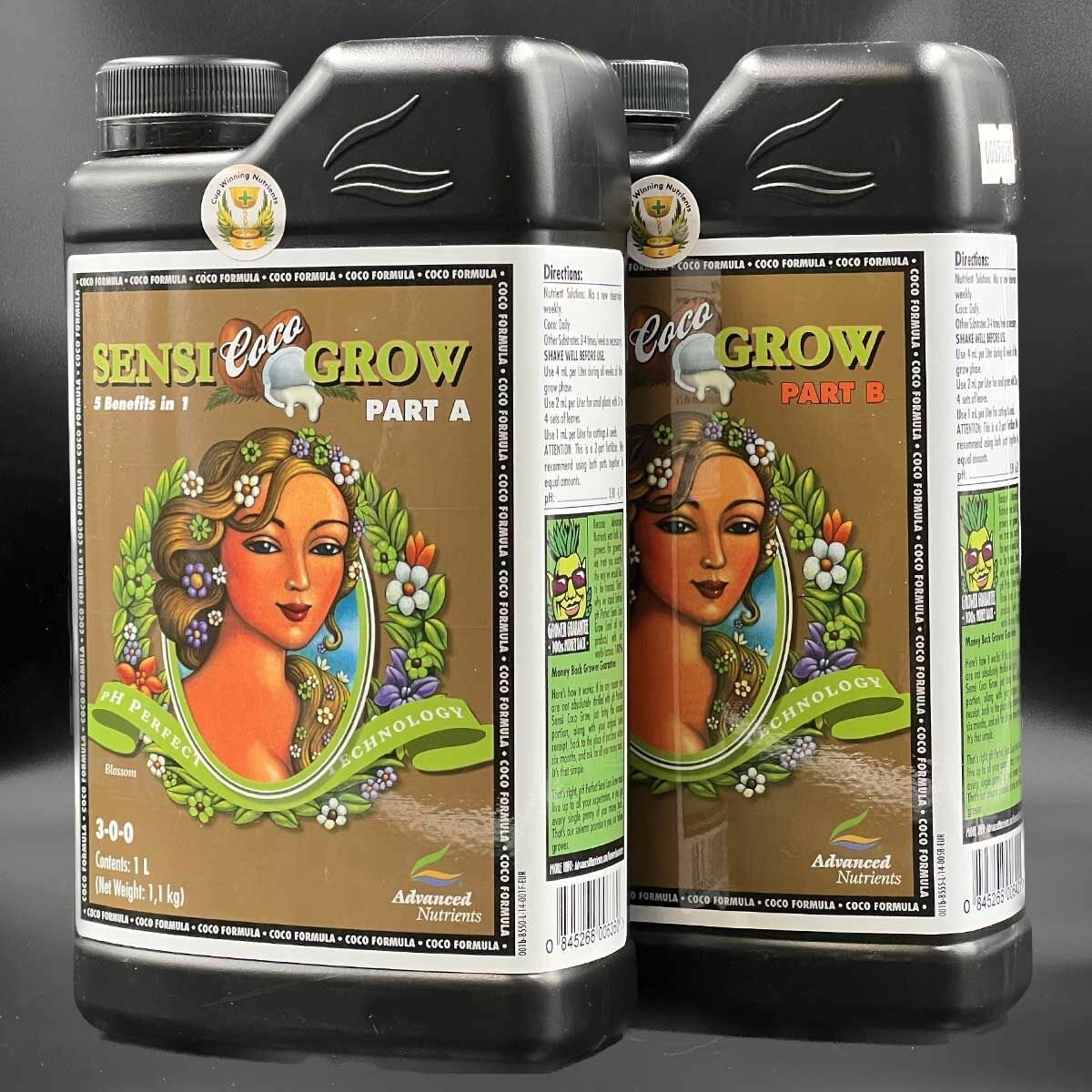 Базовое удобрение Advanced Nutrients pH Perfect Sensi Coco Grow А+В 1 л