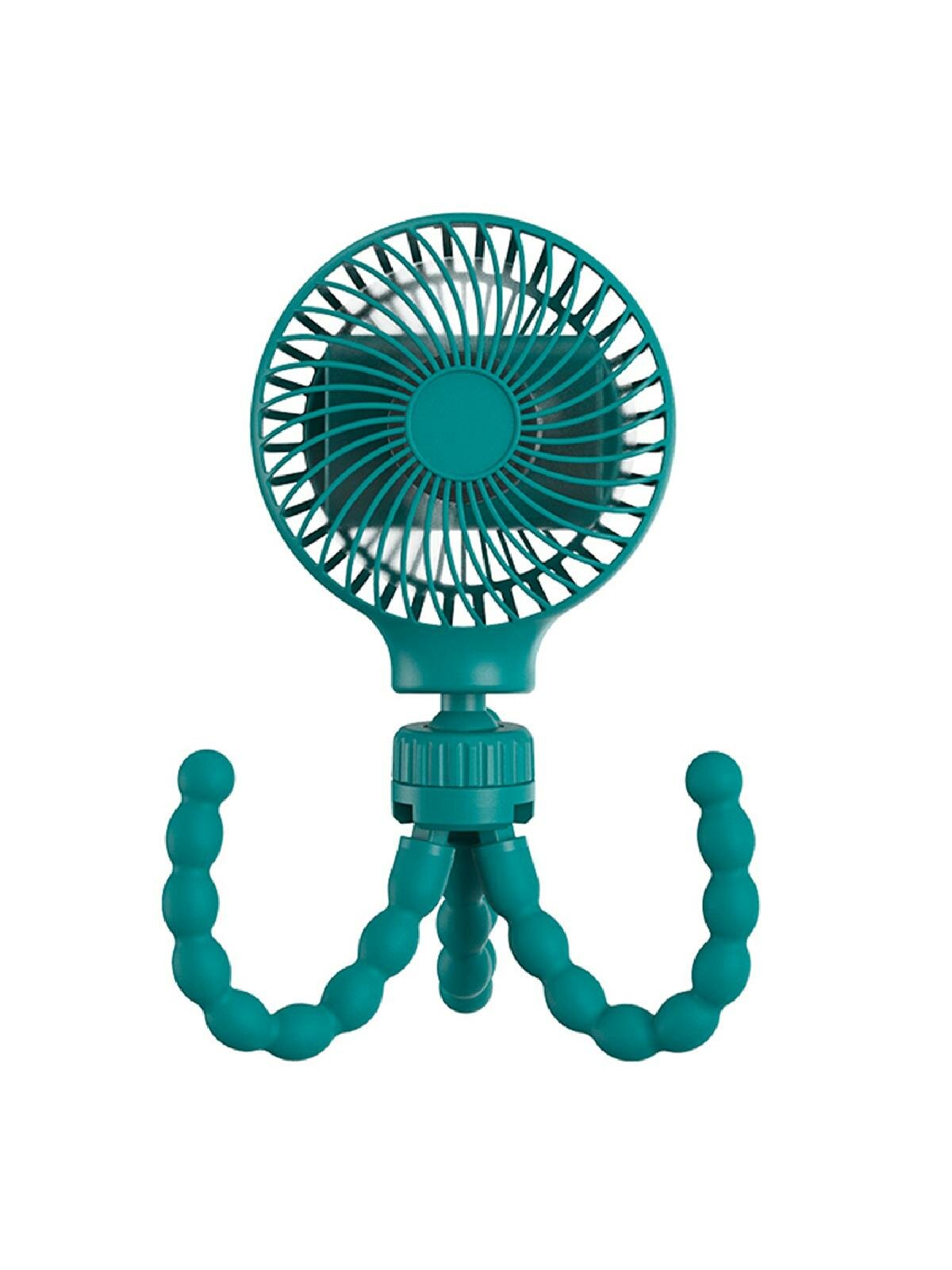 USB Rechargeable Battery Powered Fan Portable Handheld Mini Octopus Fan with Flexible Tripod 4 Gears 5V 4W Desk Fan