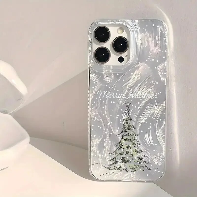 Роскошный чехол с рисунком рождественской елки для iPhone 11 12 13 Pro Style 5, For iPhone 17 ProMAX