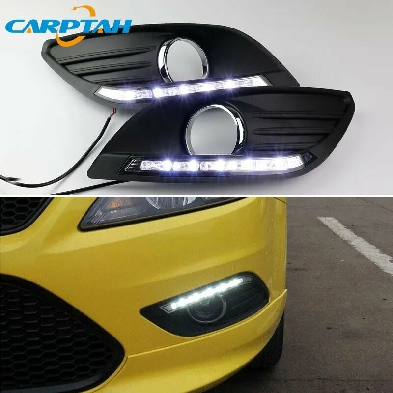 Фары автомобильные, Огни дневные ходовые, 2 шт, арт. Форд Фокус II рестайлинг 07-11