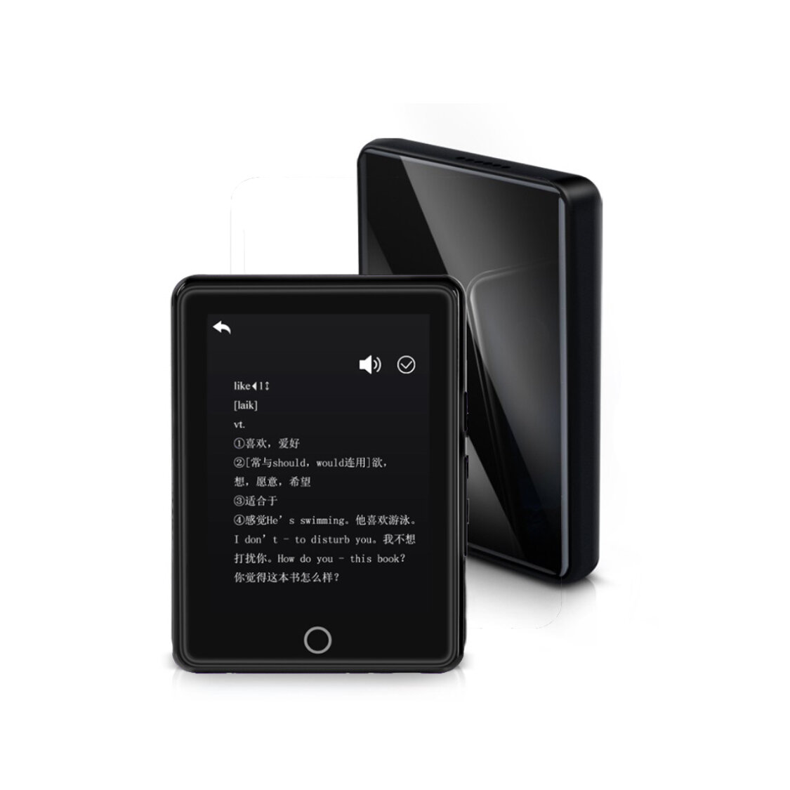 Электронная книга JOYAL JX6 с полноэкранным 2.4-дюймовым дисплеем, quiet black, 128G, Bluetooth, на