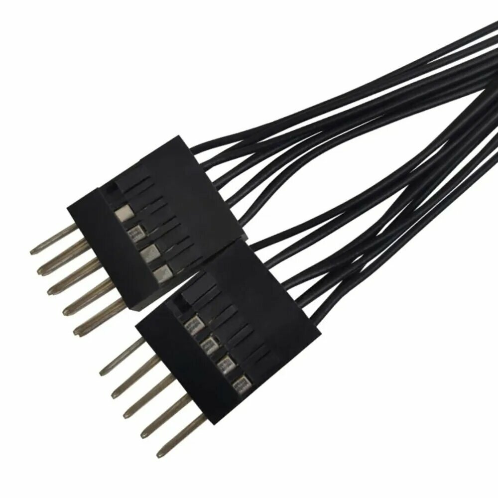 Удлинитель USB-кабеля для материнской платы, 9-контактный разветвитель с 1 гнездом на 2 штекера