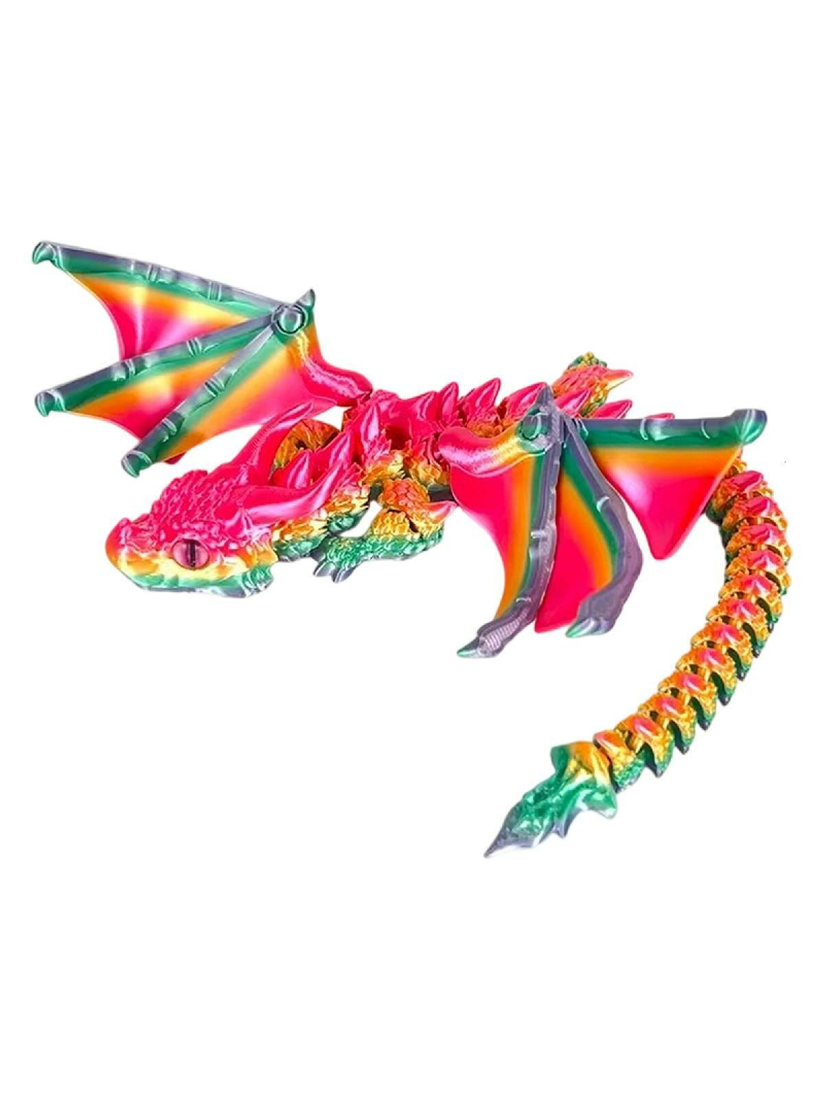 Модная статуэтка дракона Украшение столешницы Легкий Рождественский подарок