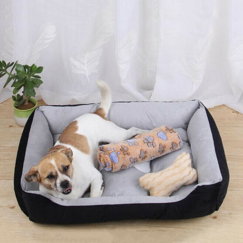 Собачье гнездо толстый собачий домик можно снять и стирать большие собачьи коврики Клетка для собак квадратная с