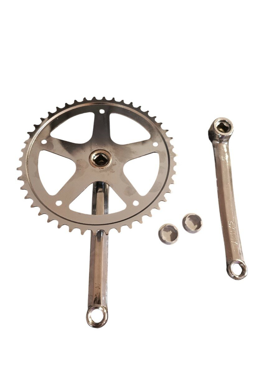 Шатуны для велосипеда система для дорожного велосипеда под ромб 170мм 46 зубьев хром