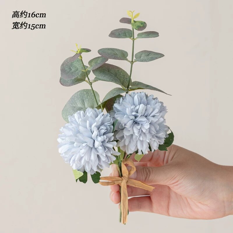 Композиция из искусственных цветов RoomTour: маленький букет, декор из пластиковых и сухоцветов, украшение для стола,