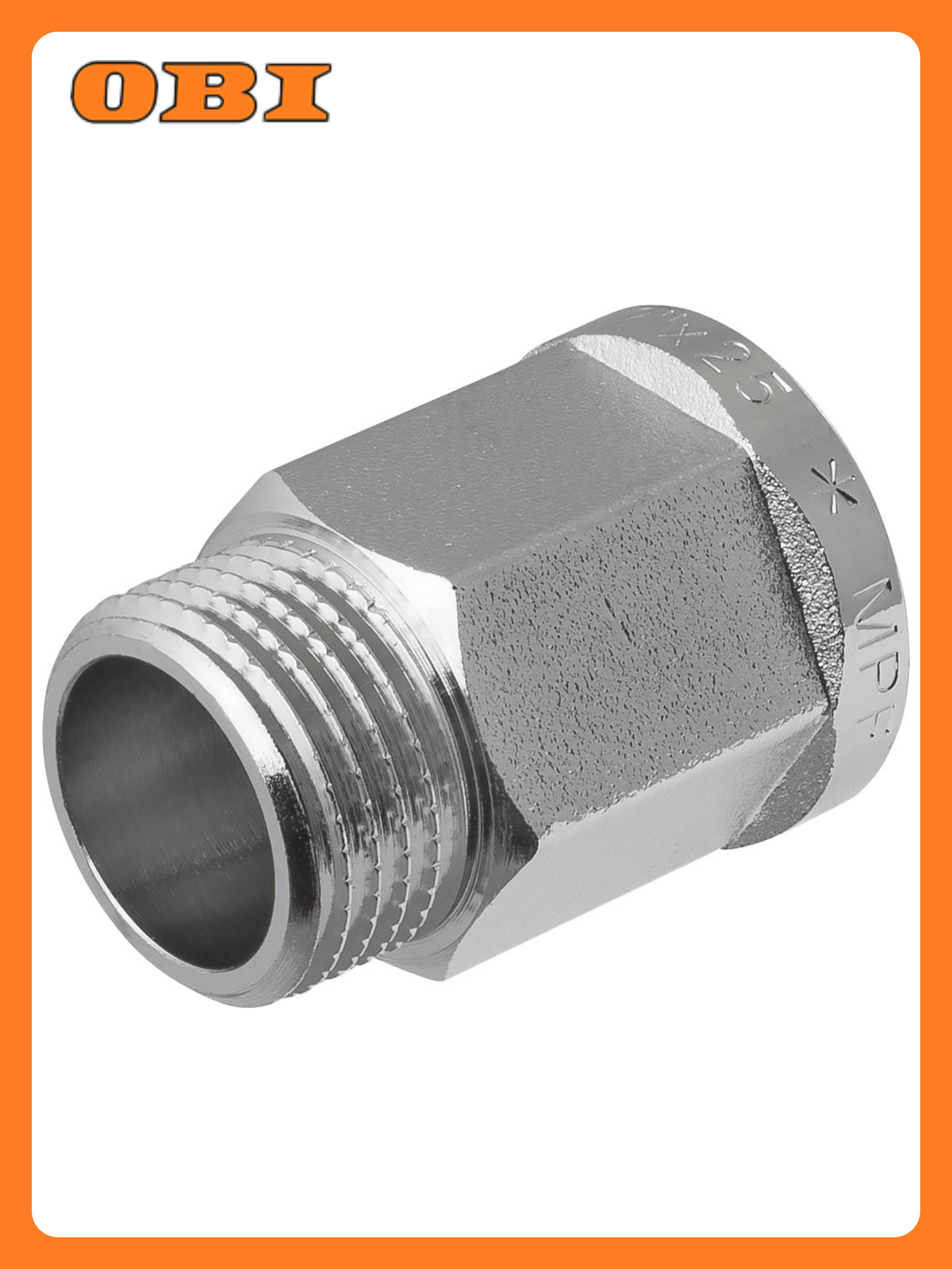 Удлинитель шестигранный 1/2" х 25 мм (никель) MPF