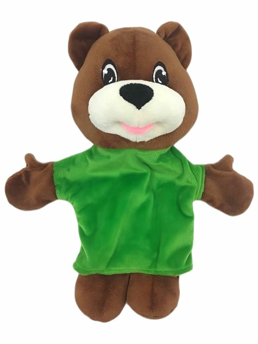 Кукла игрушка перчатка на руку для кукольного театра Мишка