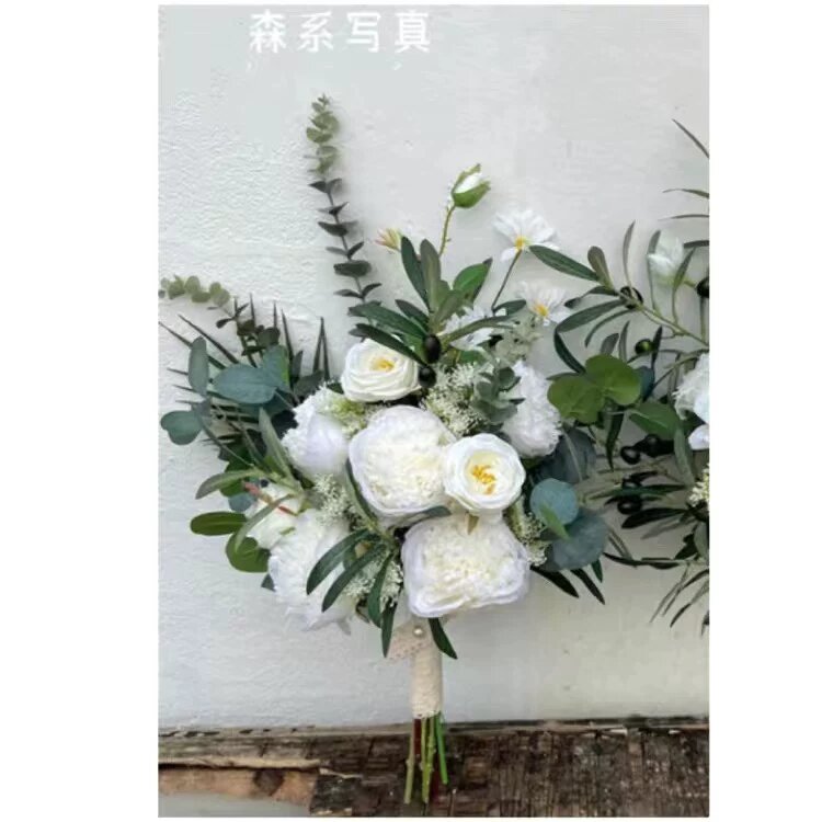 Свадебный букет для фотостудии, фотосъемки в путешествиях, искусственный букет невесты в корейском стиле, реквизит для