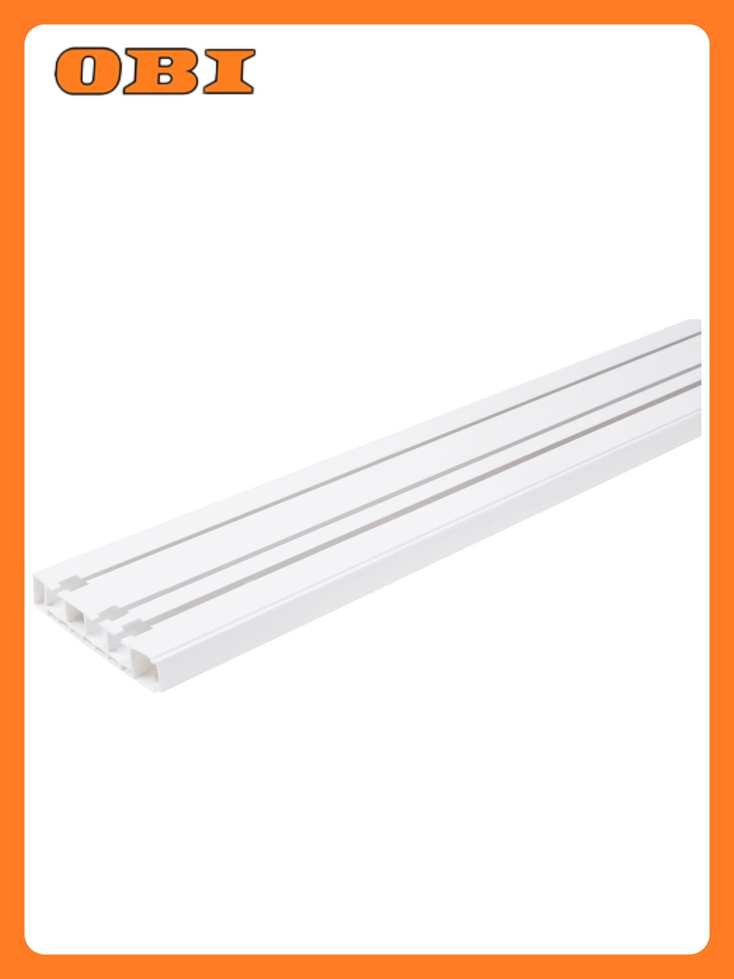 Профиль трехрядный "Конструктор", потолочный, шинный, белый, 2.4м