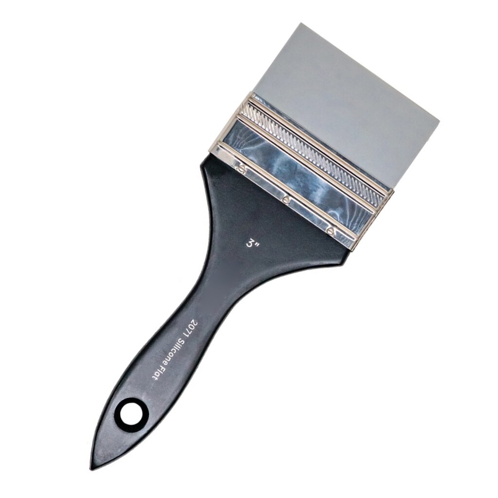 Гибкая силиконовая кисть с широким плоским наконечником, инструмент художника для рисования моделей