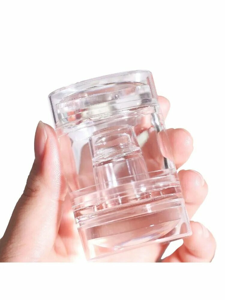 Набор для маникюра с трафаретами - трехв один силиконовый штамп