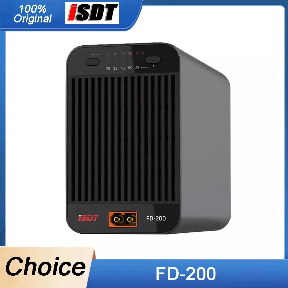 ISDT FD-200 FD200 200W 25A Умное зарядное устройство-разрядник с поддержкой 2-8S LiPo аккумуляторов, беспроводное управление через приложение для радиоуправляемых дронов