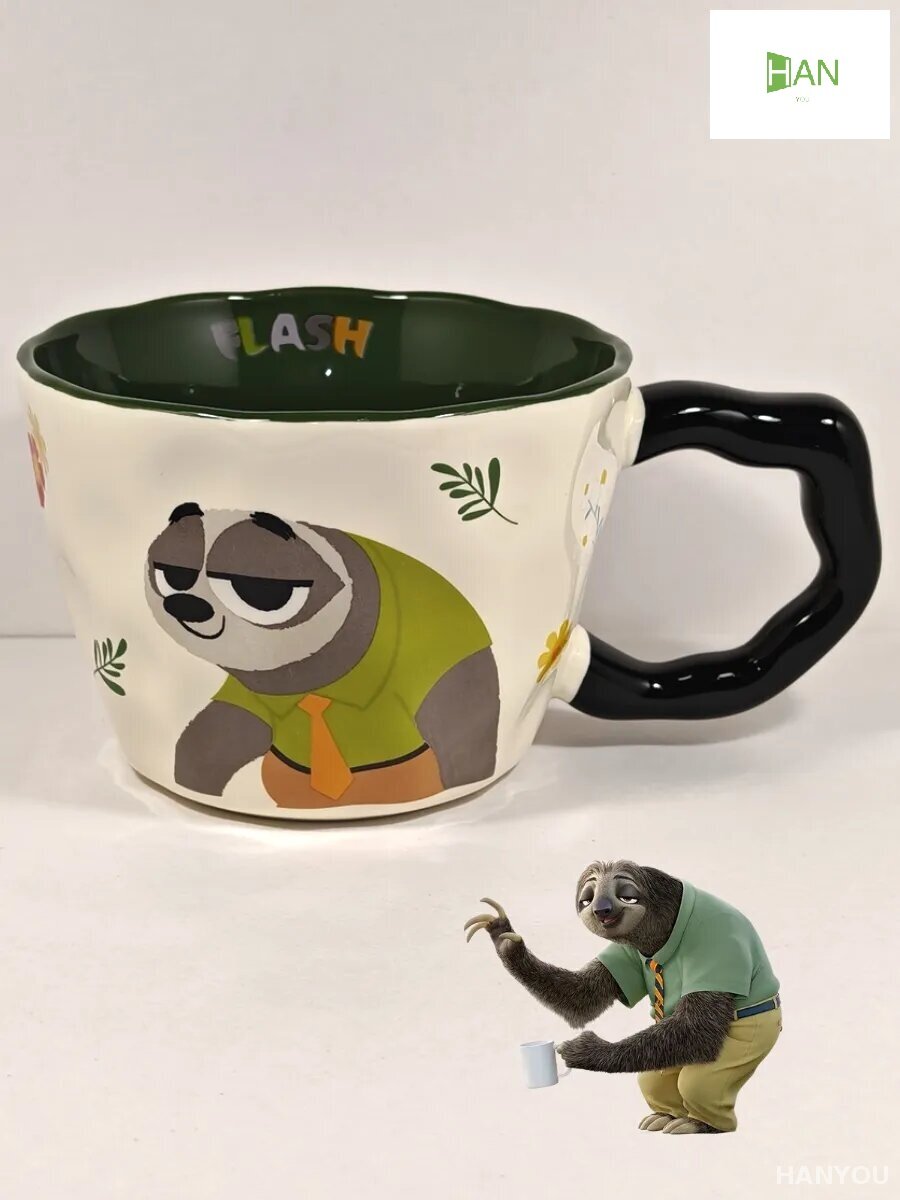 Эксклюзивная кружка 480мл с волнистым ленивцем Зверополис