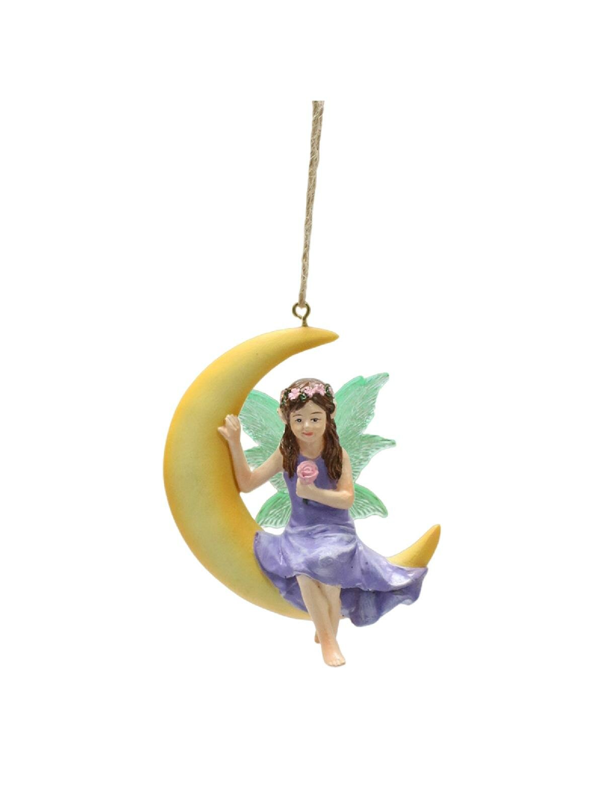 Художественные фигурки эльфов Качели из смолы для балкона и сада