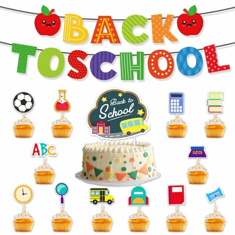 Украшение вечеринки в школьный сезон, тянущий флаг, цветочный баннер-120 x 180 см