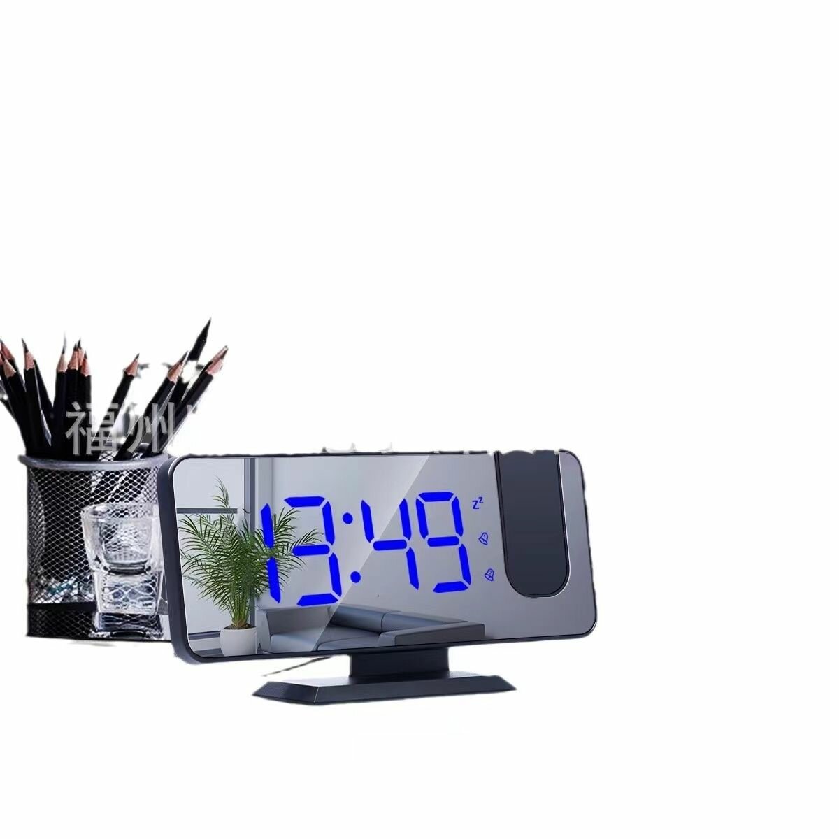 Часы электронные настольные, проекционные, с будильником, радио и термометром, с подсветкой, Best Time