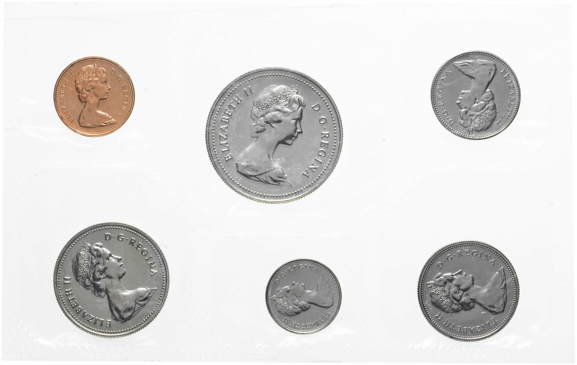 Канада набор из 6 монет 1978 в запайке, в сохранности UNC