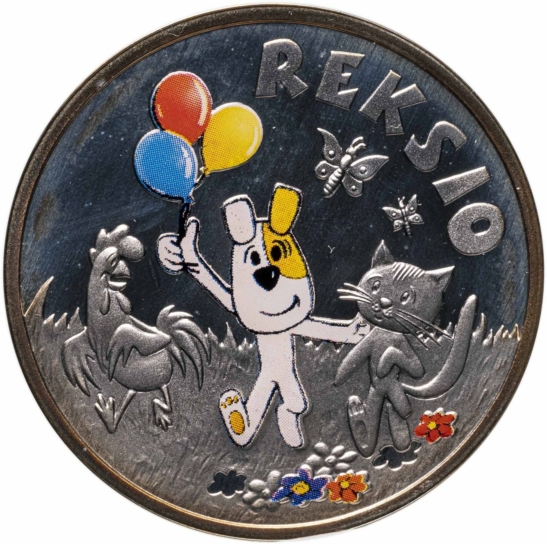 Остров Ниуэ 1 доллар 2011 "Герои мультфильмов - Рекс", Серебро 925, в сохранности Proof