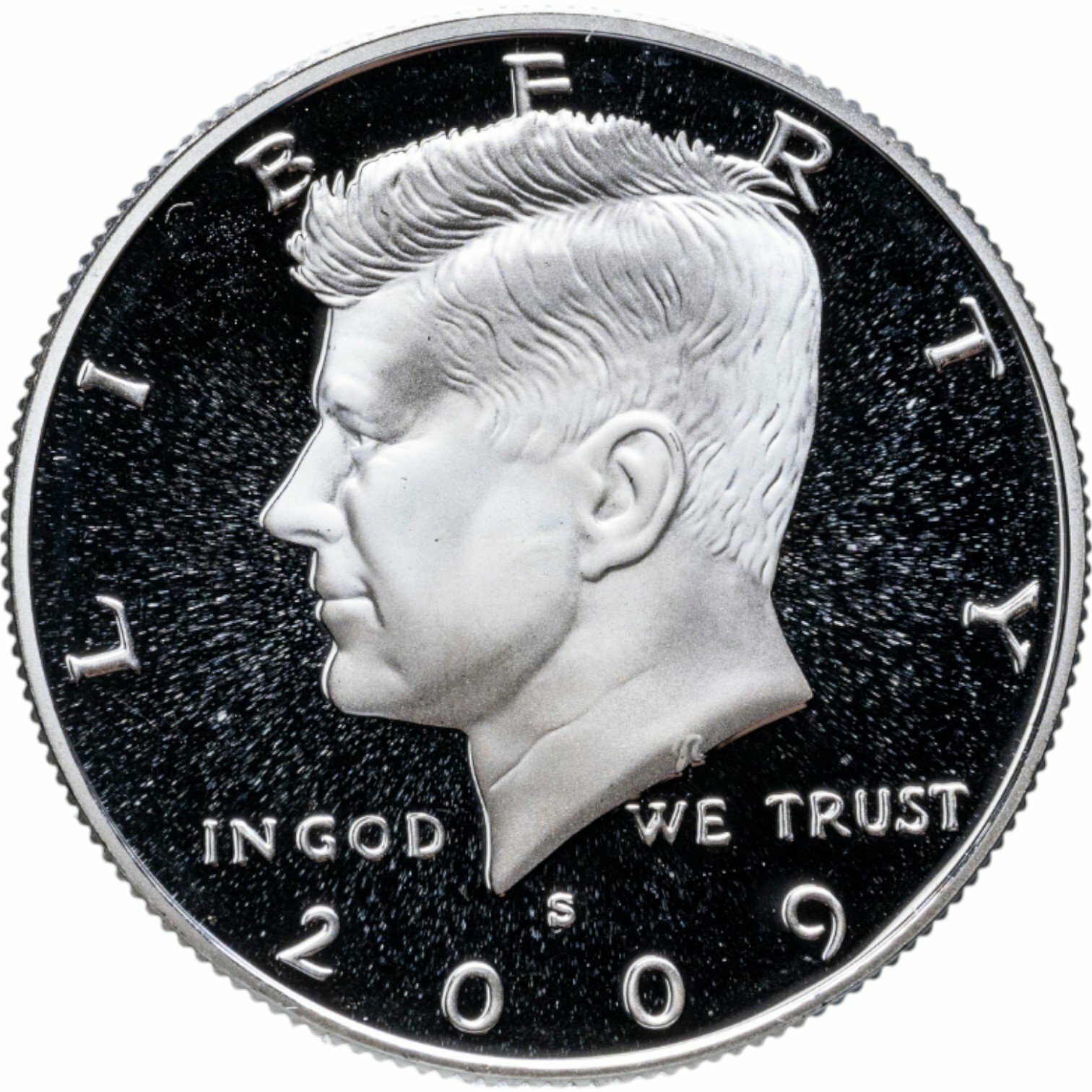 США 50 центов 1/2 доллара 2009 S "Kennedy Half Dollar", Серебро 900, в сохранности Proof