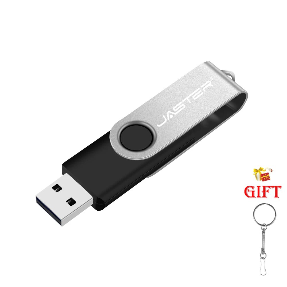 USB-флешка JASTER pen drive 128 ГБ 64 ГБ, Silver
