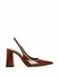 Туфли ESSENTIEL ANTWERP Block-heel slingback pumps, размер 36, brown