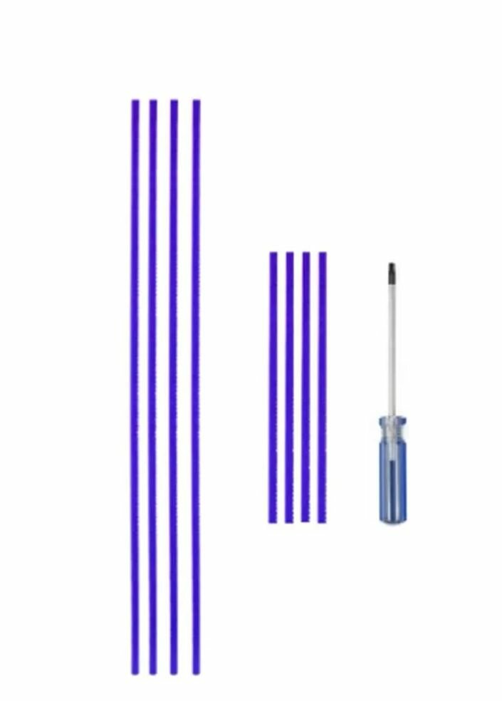 Набор - 8 мягких плюшевых полосок для пылесоса Dyson V8, V10, V11+ отвертка