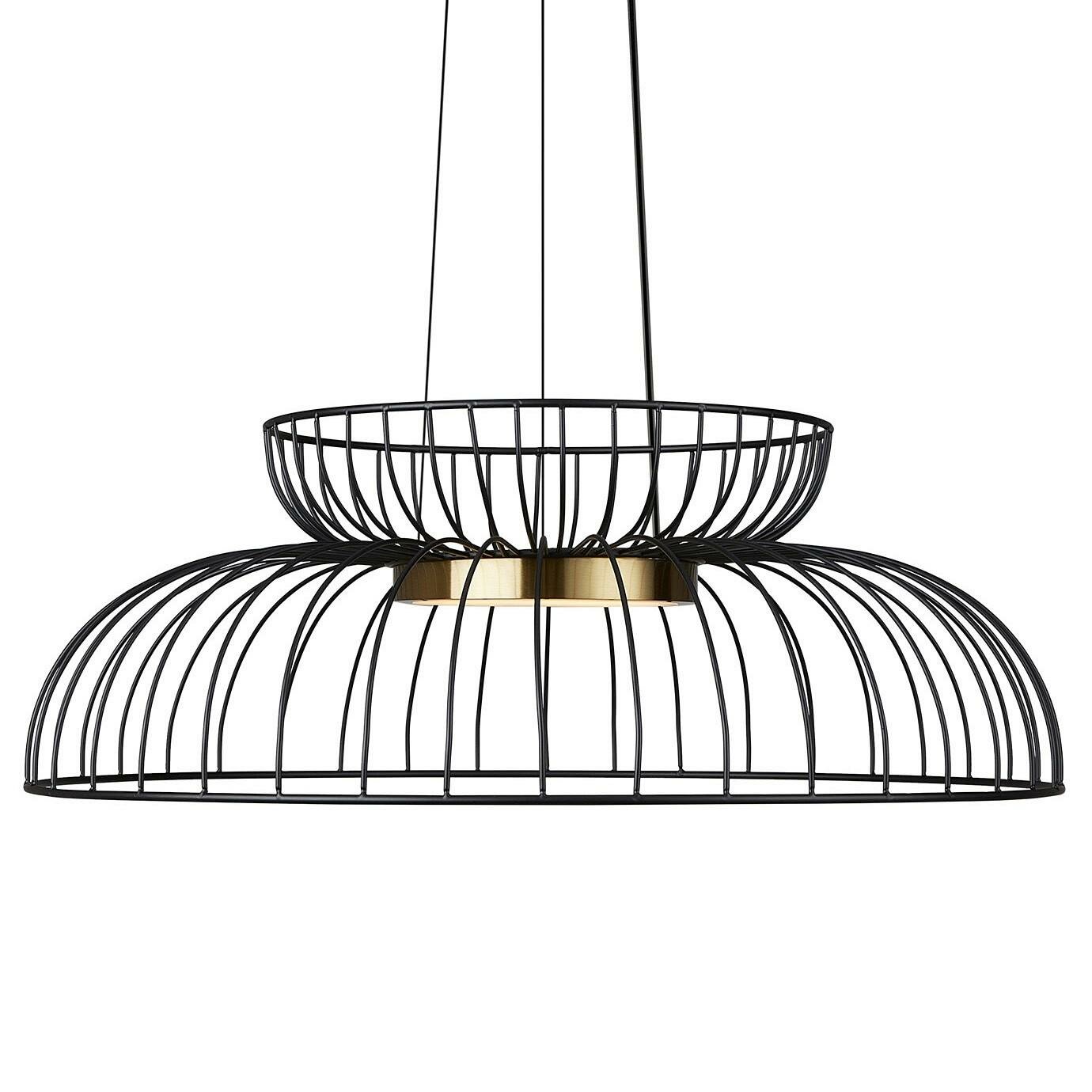 Подвесной светильник Freya Citrus FR5398PL-L6B цвет черный На монтажной пластине Модерн