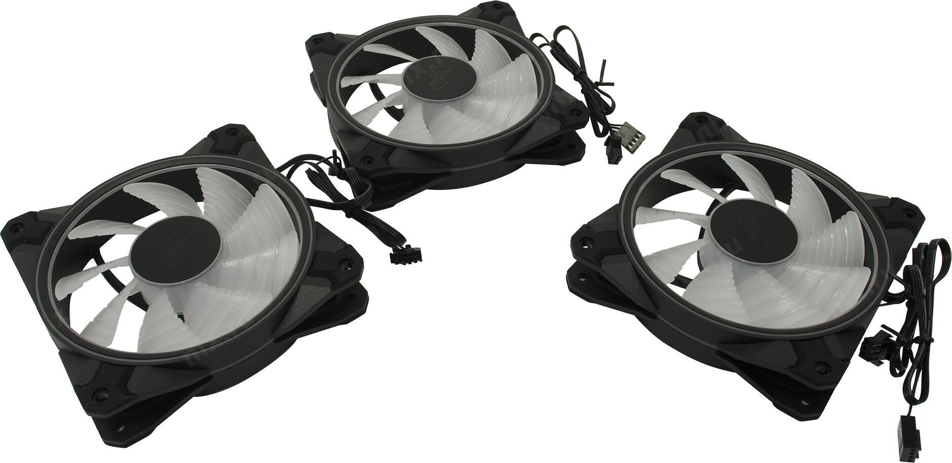 Вентилятор для корпуса Deepcool CF120 PLUS, черный/бесцветный