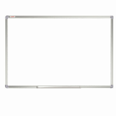 Доска магнитно-маркерная 60х90 см, алюминиевая рамка, гарантия 10 ЛЕТ, STAFF, 235462