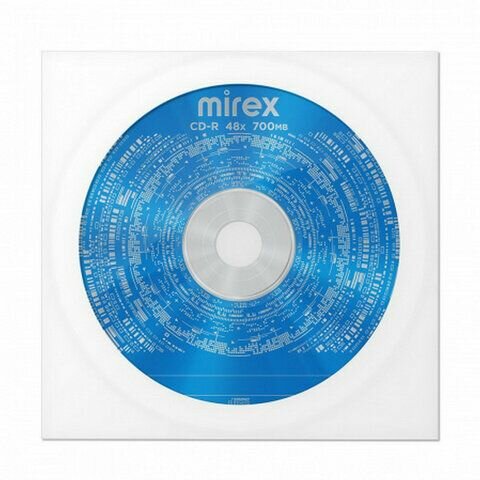 30 шт. Диск CD-R MIREX, 700 Мб, 48x, бумажный конверт, 1 штука, UL120051A8C