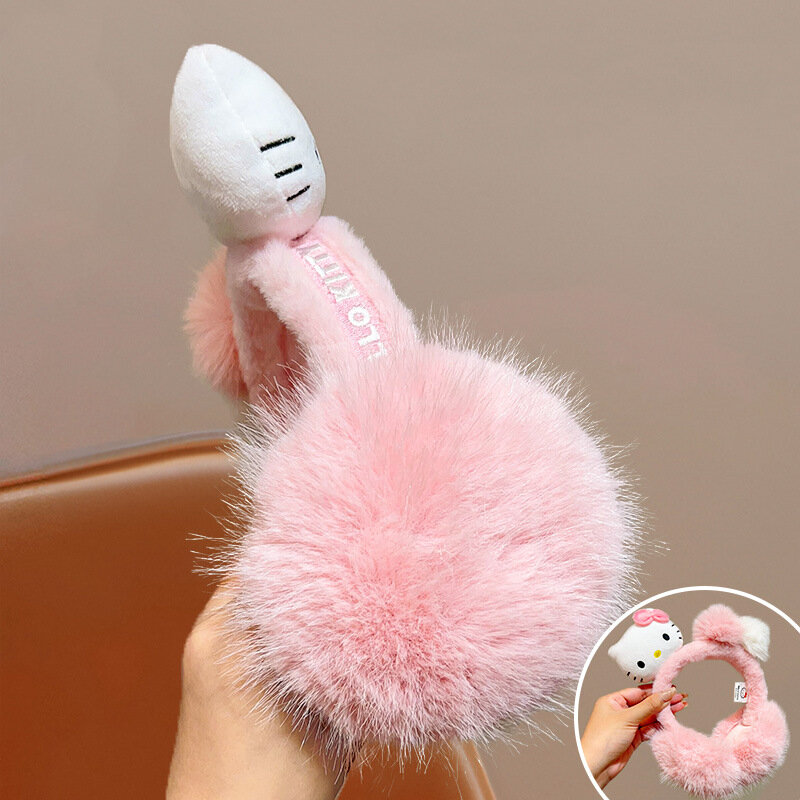 Оригинальные авторизованные детские наушники KT Cat для девочек, ветрозащитные наушники для студентов, зимние наушники для девочек против обморожения