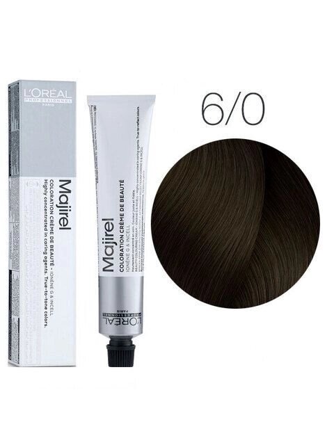 L'Oreal Professionnel Стойкая краска для волос Majirel, 6.0, 50 мл