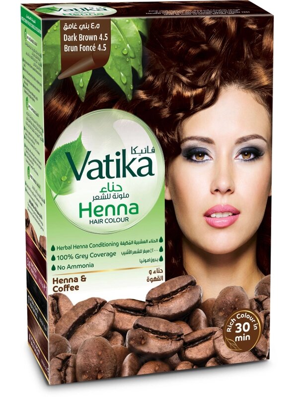 Dabur Хна для волос Темно-Коричневая, 60 г