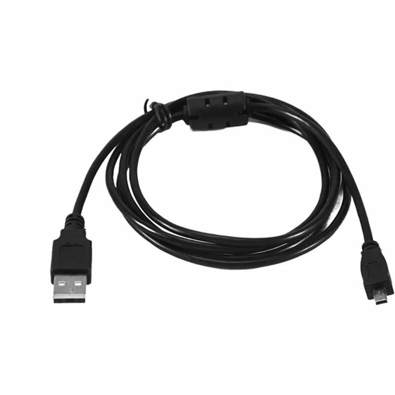 Черный кабель USB 2.0 A на 8-контактный разъем Mini B с ферритом - 1,5 м / 59 дюймов совместим CoolPix P90