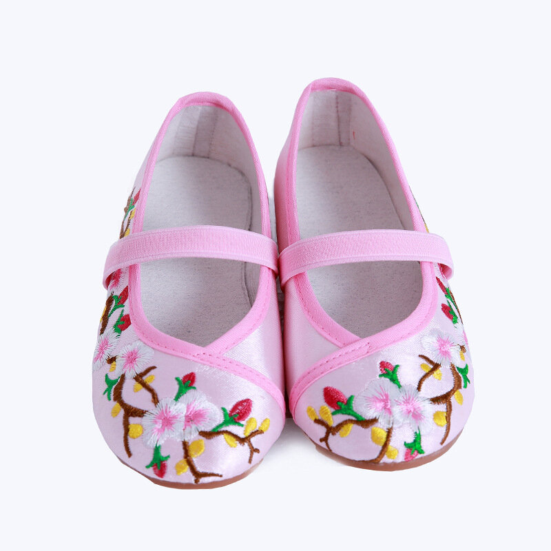 Этнические стильные туфли ханфу, вышитые туфли, принцесса журавль, древние зимние черные туфли, увеличивающие рост, улучшенная версия, китайский стиль