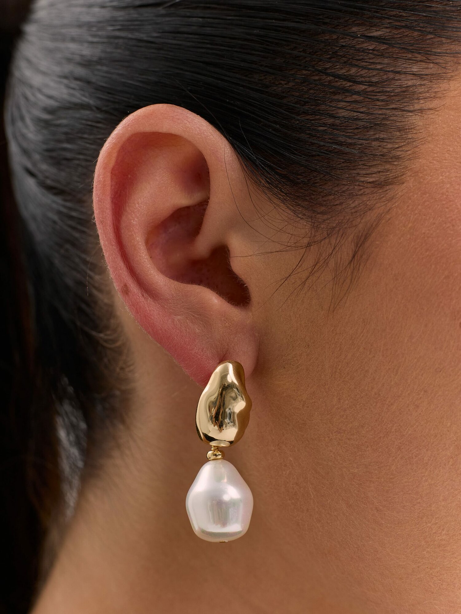 Серьги с подвесками, жемчуг Swarovski синтетический