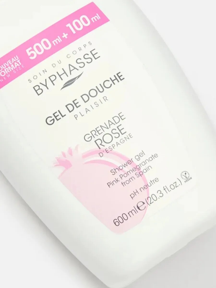 Гель для душа BYPHASSE pink garnet — фото 1