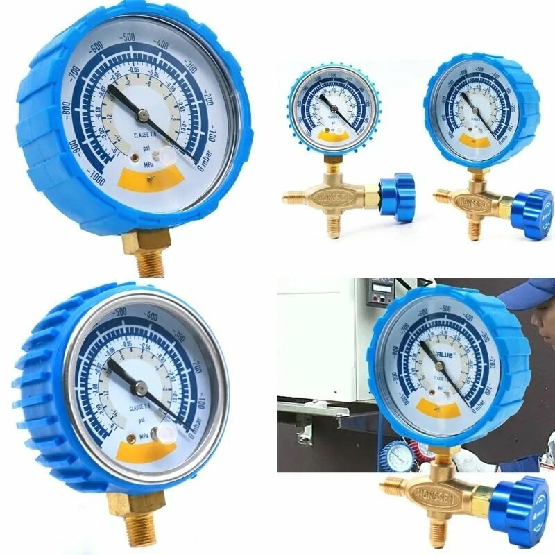 Корпус из нержавеющей стали с противоударным вакуумметром резиновой втулкой-малый вакуумметр