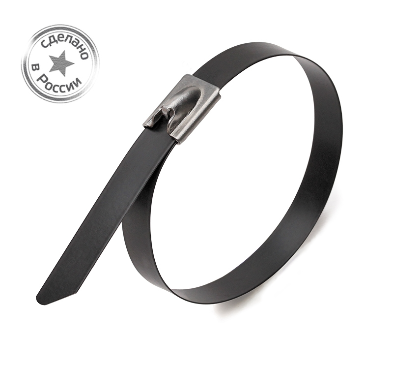 Стяжки стальные крепежные с полимерным покрытием СКС-П Fortisflex (304) 4.6х300 мм (74933) (1 шт)