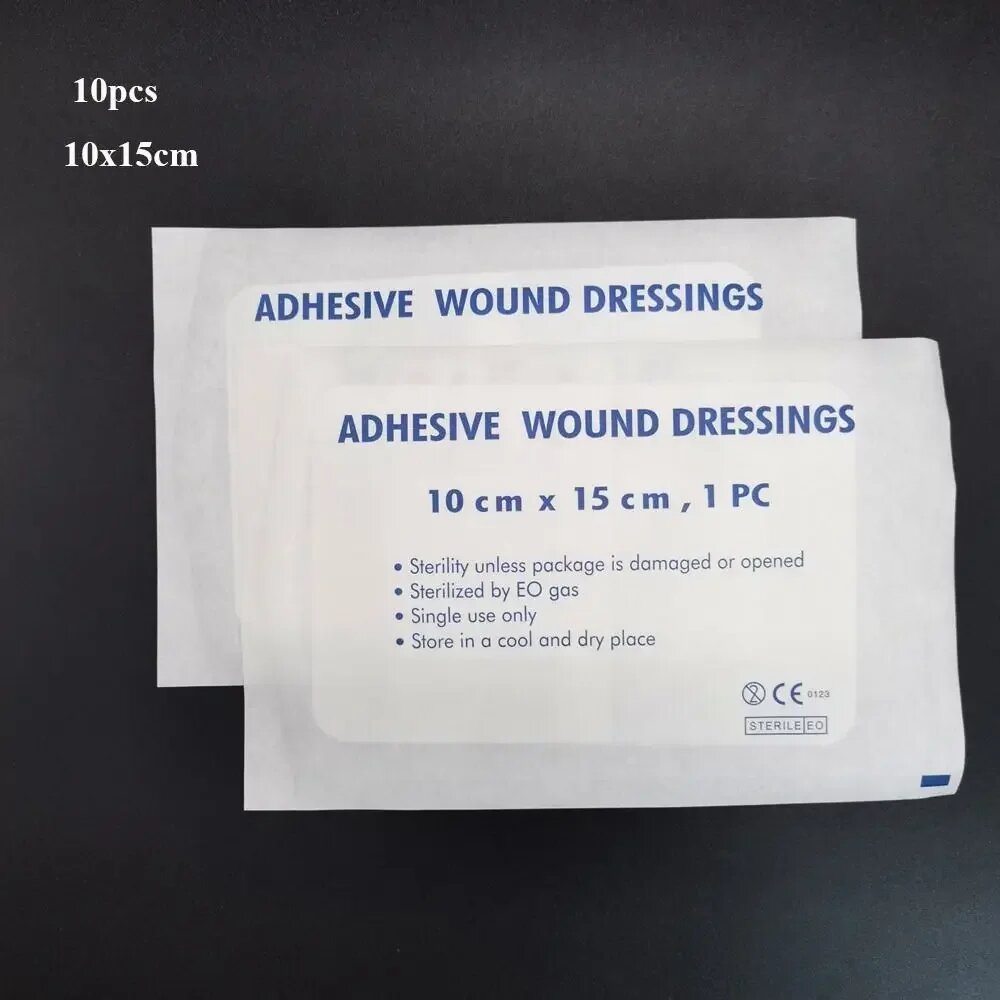 Набор для оказания первой помощи, повязки для ран, 10/50/100 шт. 10pcs 10x15cm