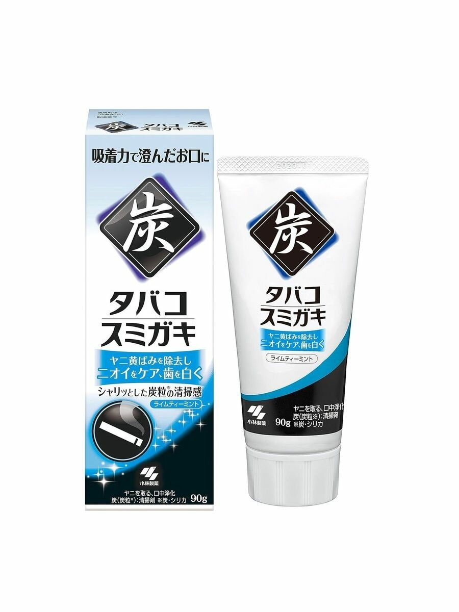 Зубная паста "Tobacco Sumigaki", с гранулами активированного угля, 90г