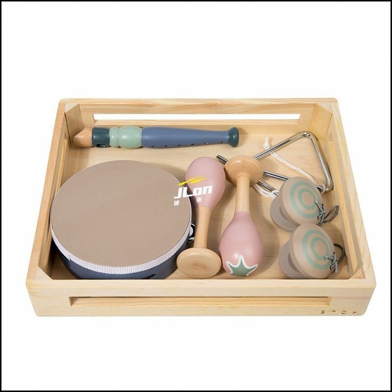 Evotoys бизиборд мини музыкальная игрушка "Детский домик" деревянный, набор для развития малышей от 6 месяцев